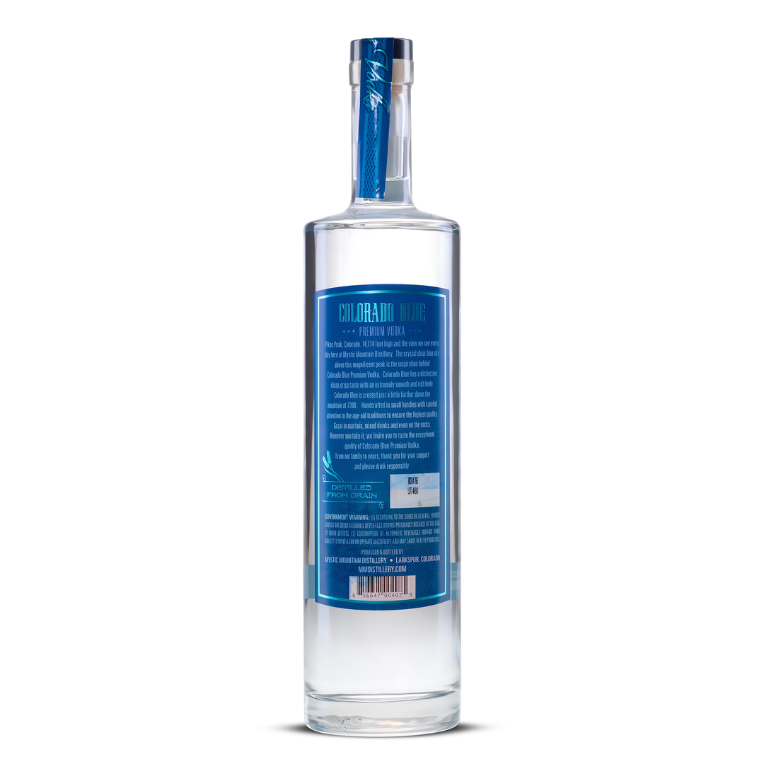 Colorado Blue Vodka – Mystic Mountain Distillery