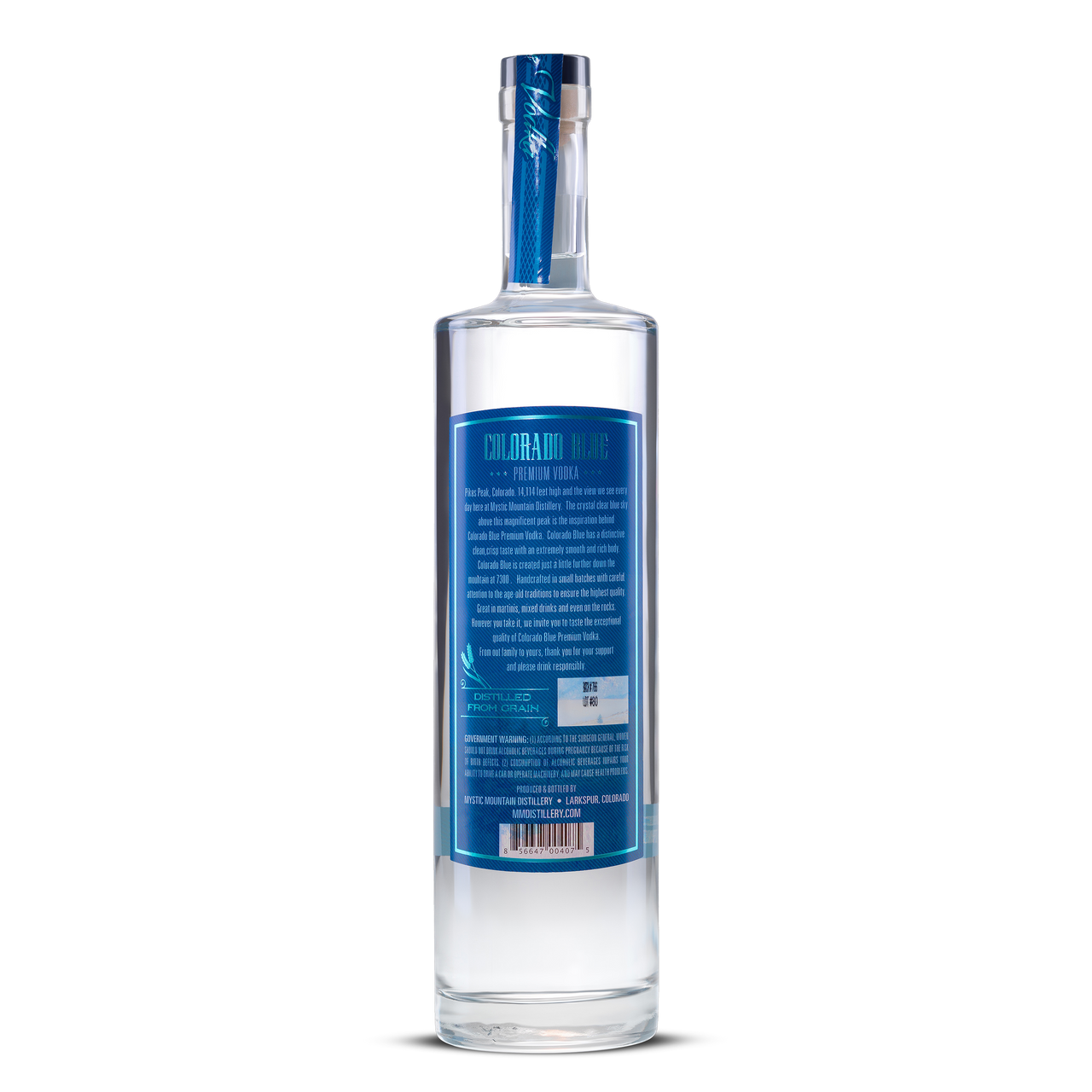 Colorado Blue Vodka Menu – Mystic Mountain Distillery