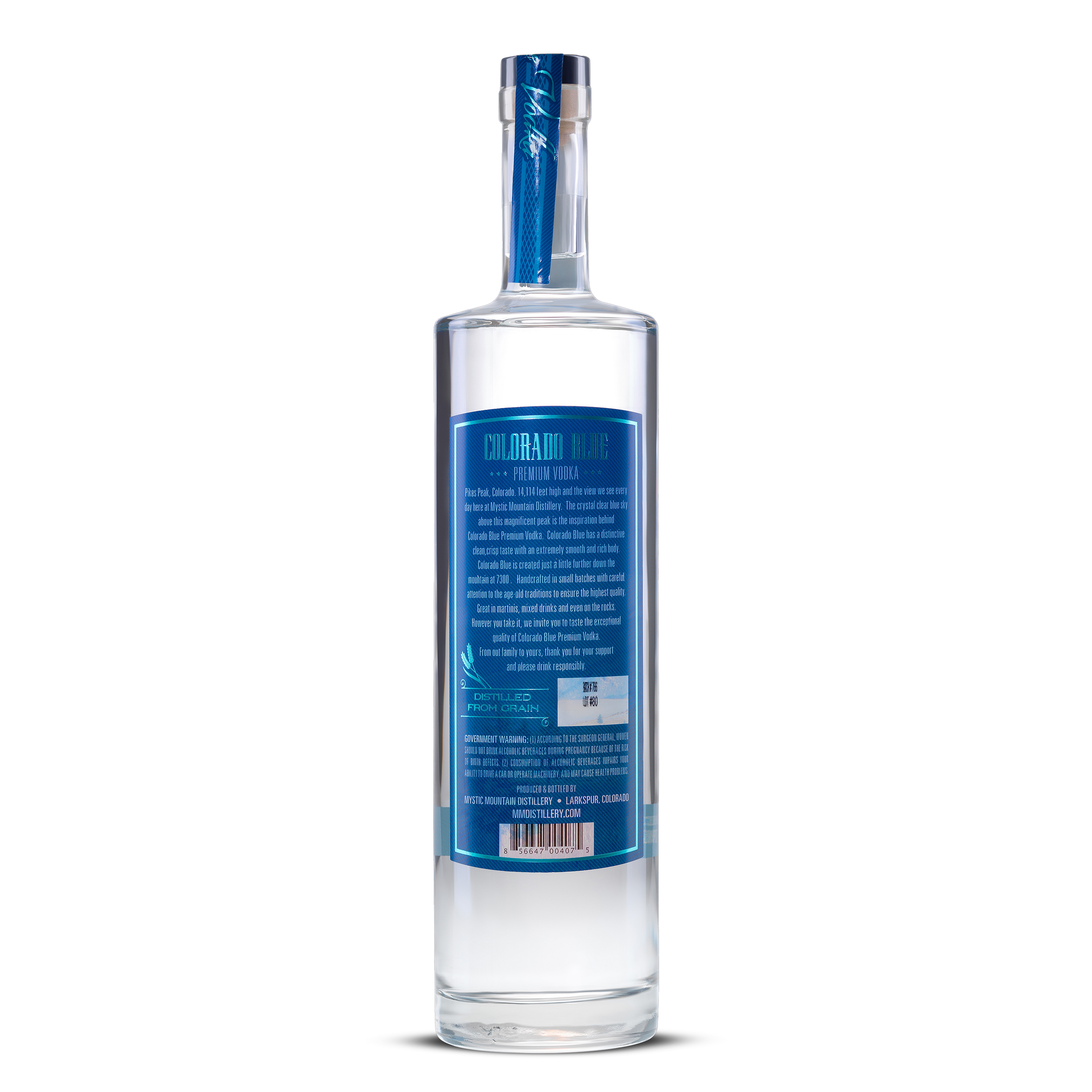 Colorado Blue Vodka – Mystic Mountain Distillery